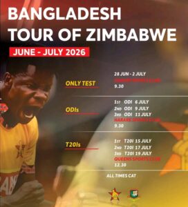 Zimbabwe to host Bangladesh for Test and white-ball series - The Blast